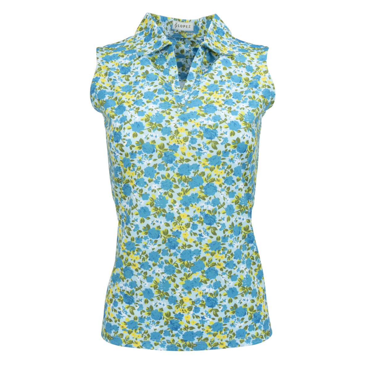 Nancy Lopez Golf Bloom Sleeveless Polo